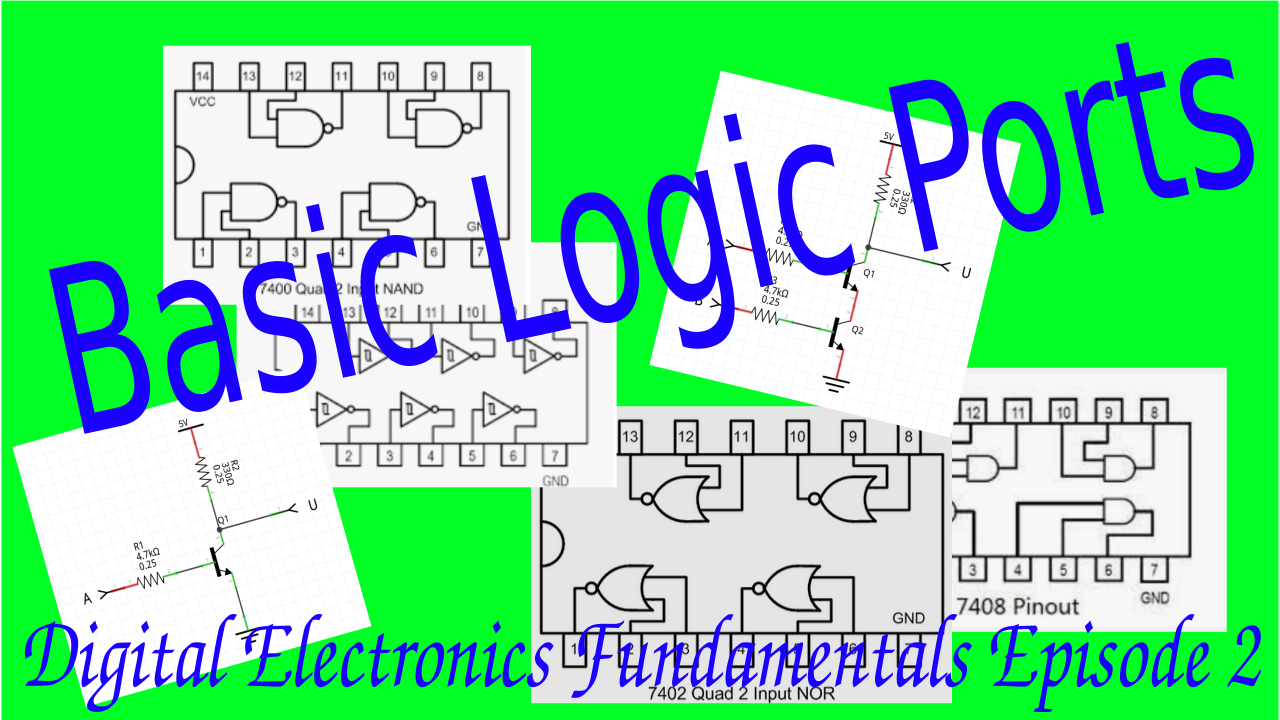 Digital Electronics Fundamentals 2: Basic Logic Ports – eleneasy.com